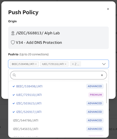 How to Push a Policy